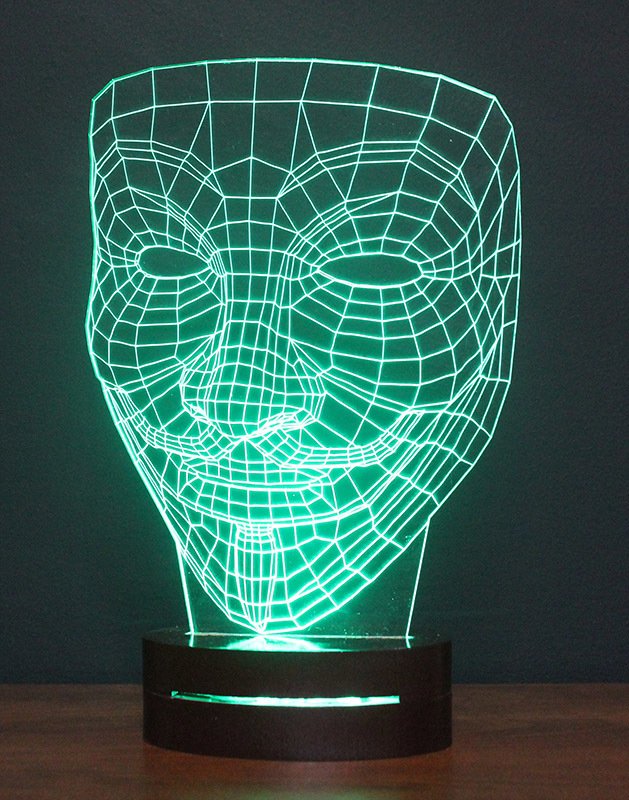 16 Renk - 3d Led Lamba Model - 19