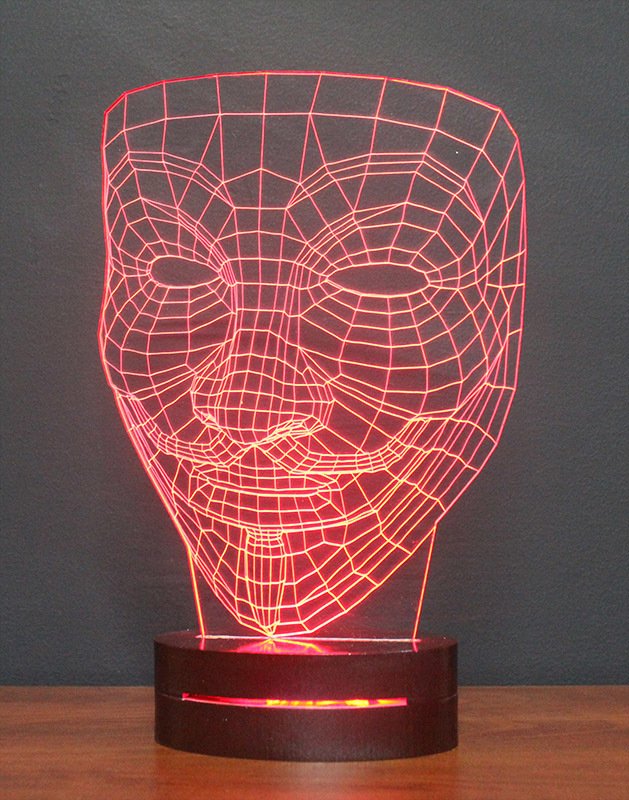 16 Renk - 3d Led Lamba Model - 19