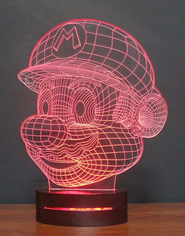 16 Renk - 3d Led Lamba Model - 20