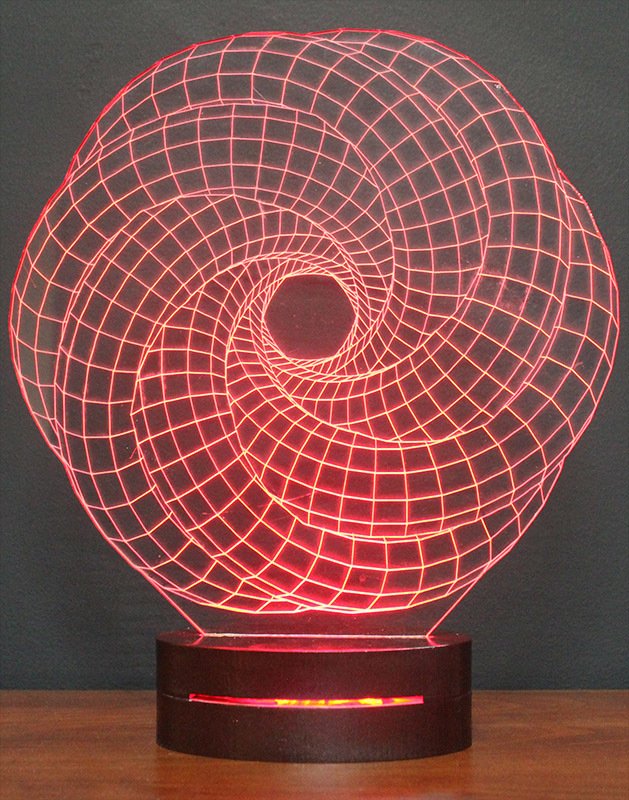 16 Renk - 3d Led Lamba Model - 23